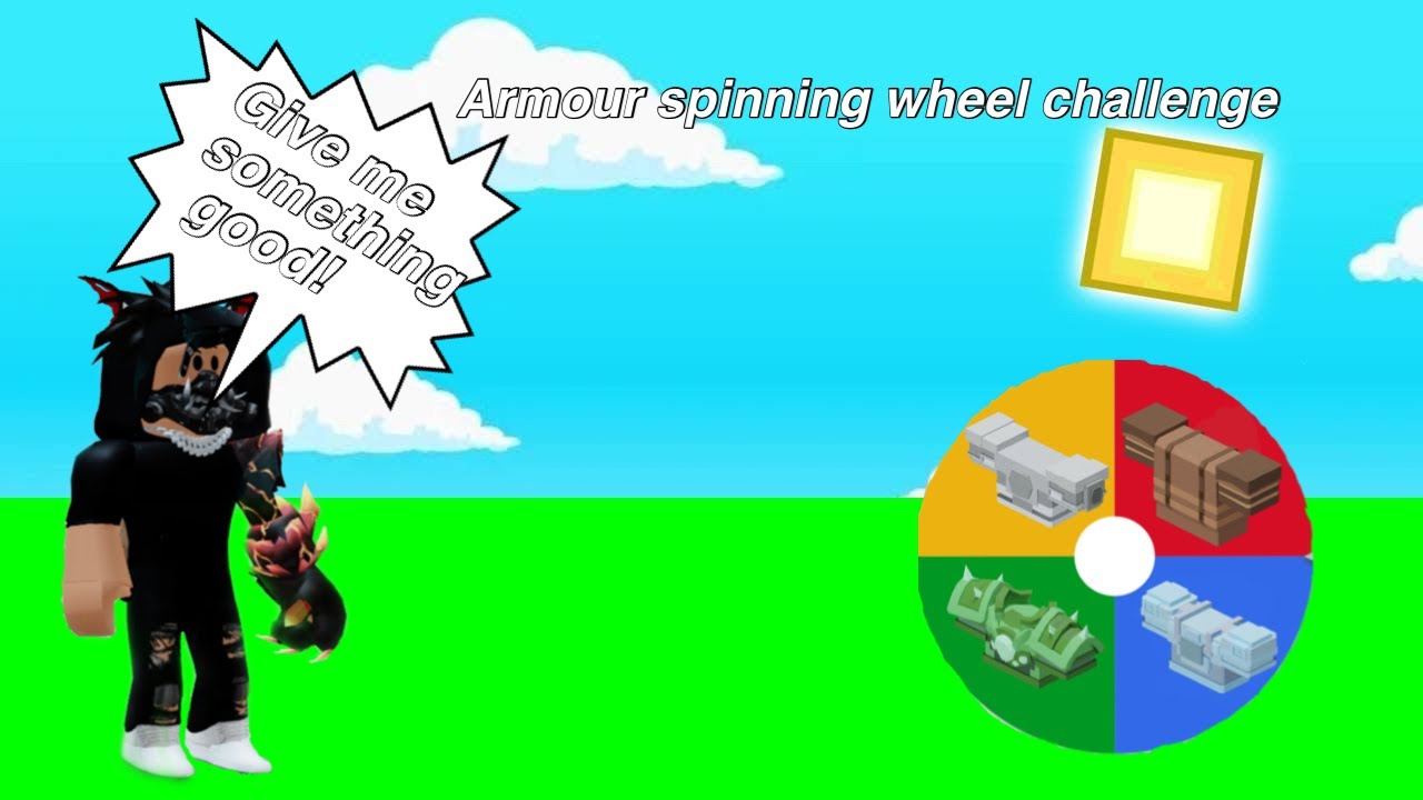 Spinning wheel armour edition in roblox Bedwars! - YouTube