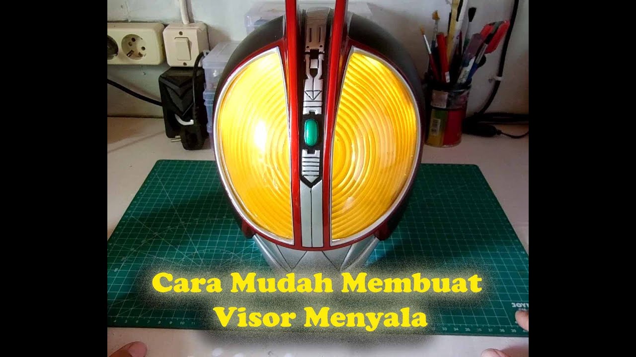 Cara Membuat Helm Kamen Rider Faiz, 仮面ライダーファイズのヘルメットの作り方 - YouTube