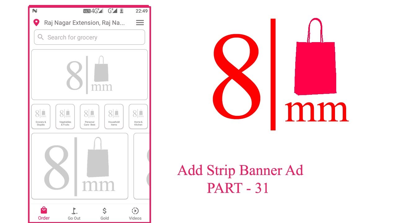 Add Strip Banner Ad - Part 31 | Ecommerce App (Grocery App) | Android ...