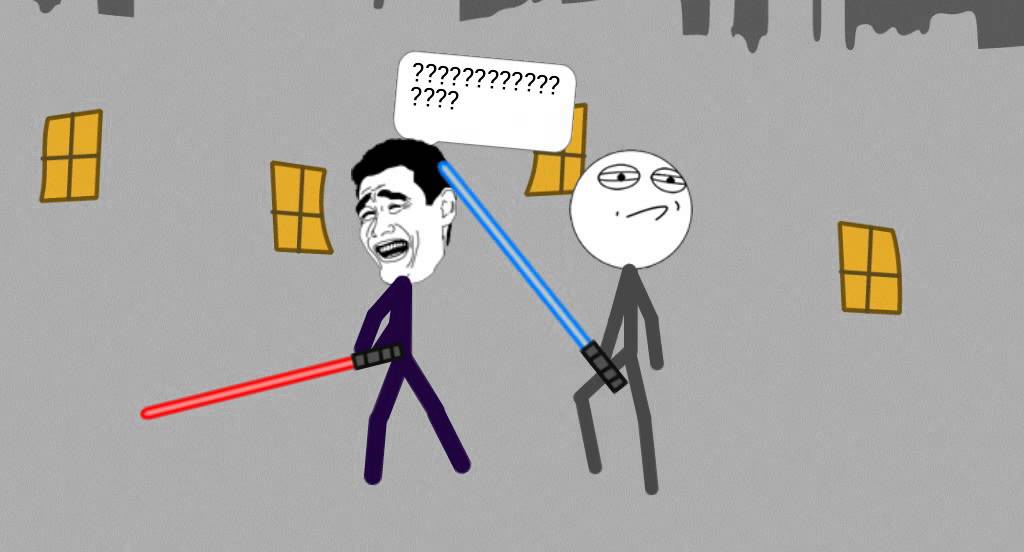 Combat rigolo en dessin animée - YouTube