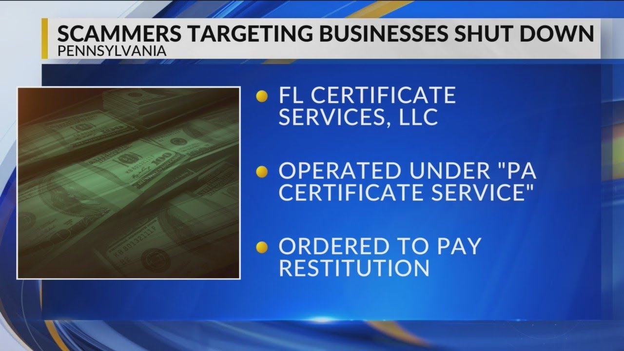 AG Henry shuts down scammers targeting Pa. businesses - YouTube