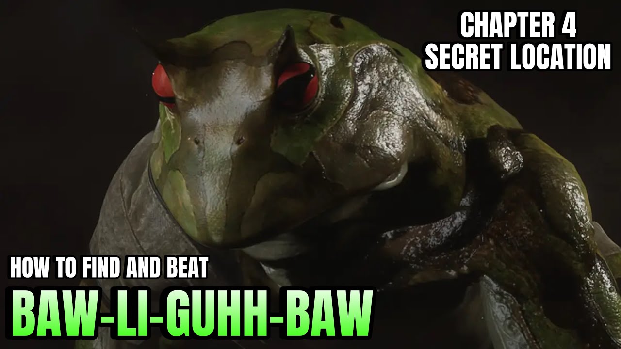 BAW-LI-GUHH-BAW - CHAPTER 4 Secret Frog Location | Black Myth Wukong ...
