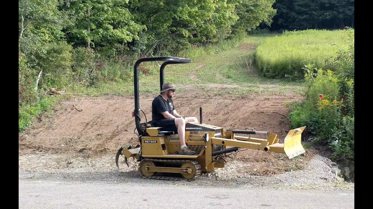 Driveway Ripping and Regrading with the RS1000 - YouTube