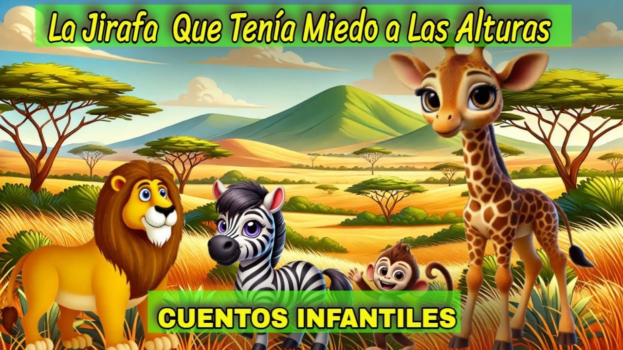 La Jirafa que Tenía Miedo a las Alturas 🦒 | Cuento Infantil sobre la Superación y la Valentía ...