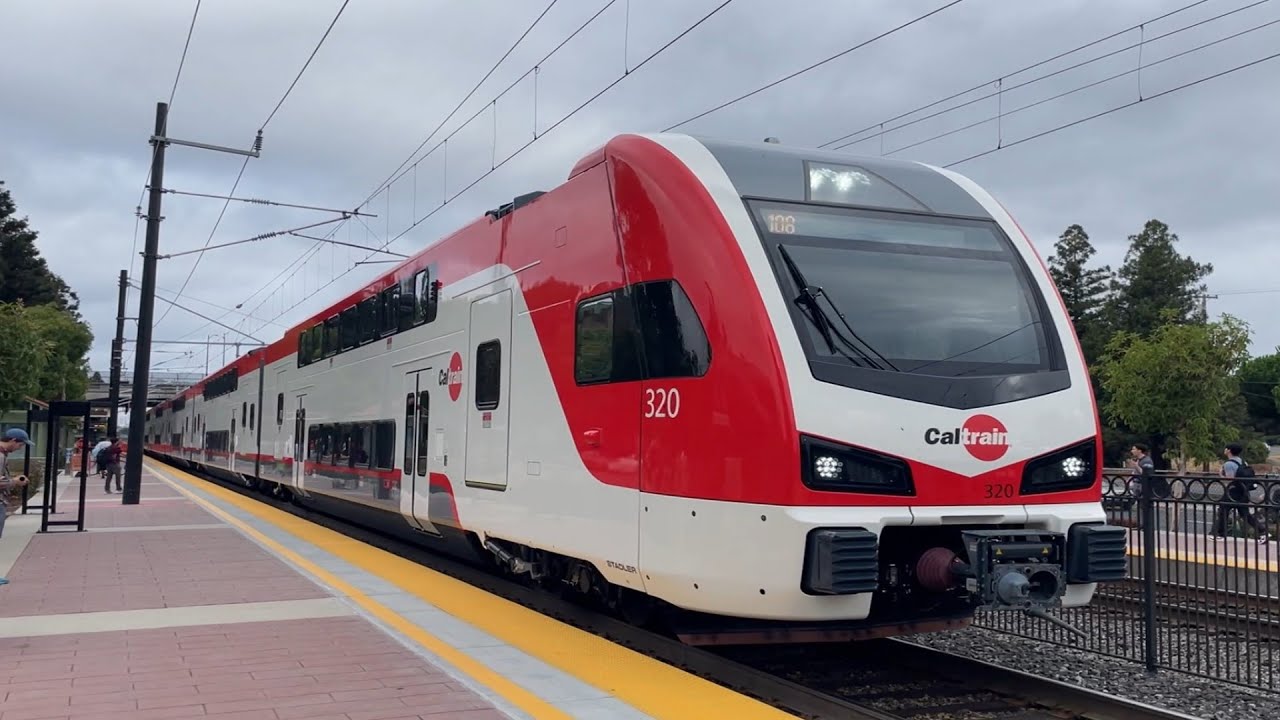 CalTrain At San Antonio Ft. EMU Sets - YouTube