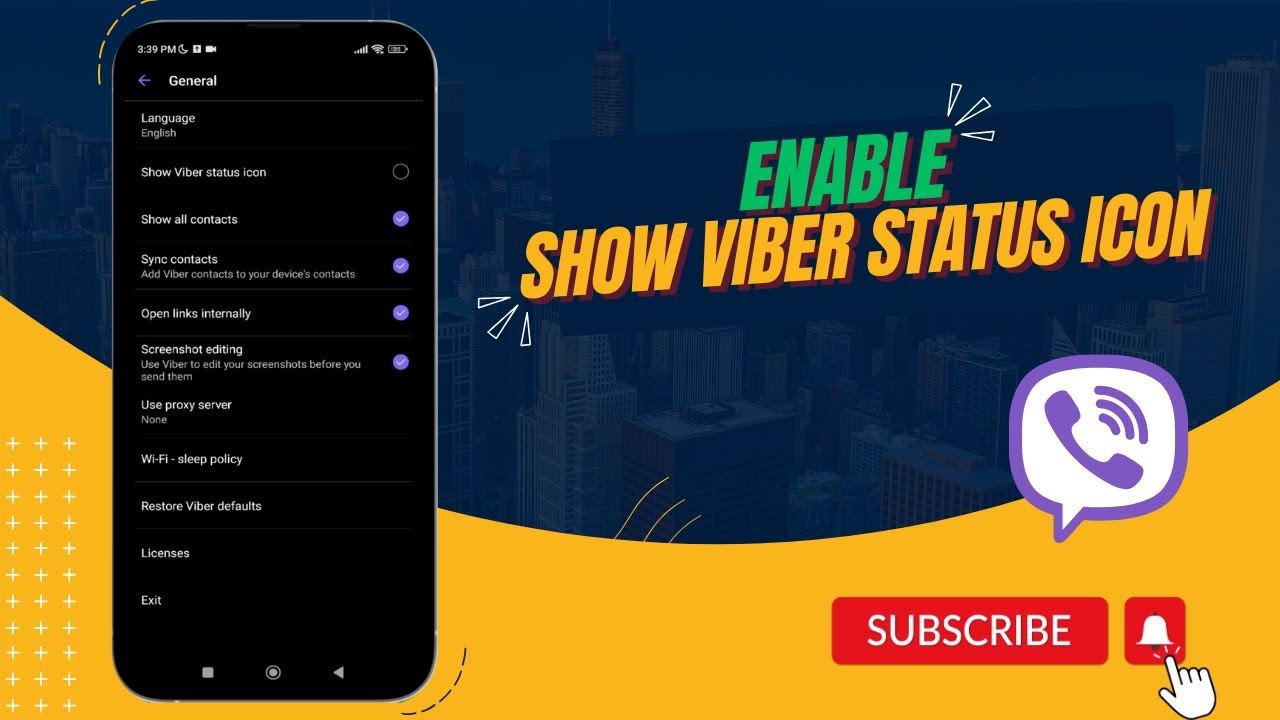Enable Show Viber Status Icon On Viber. |Technologyglance - YouTube