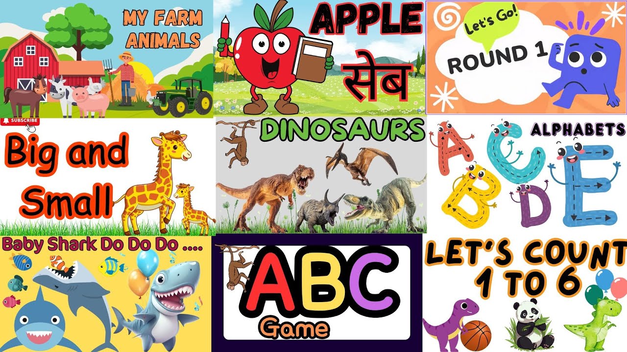Nursery Rhymes |Toddlers Learning |Phonics Song-Learn & Read-Preschool ...