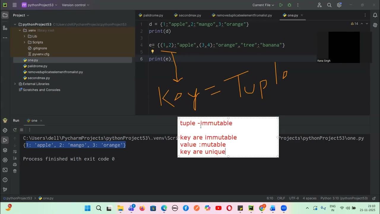 Dict in python testing-8210139296 - YouTube