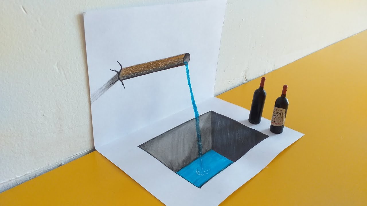 How to draw 3d | Easy 3d drawing on paper for beginners - YouTube