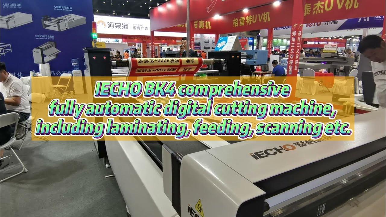 IECHO BK4 fully automatic digital cutting system - YouTube