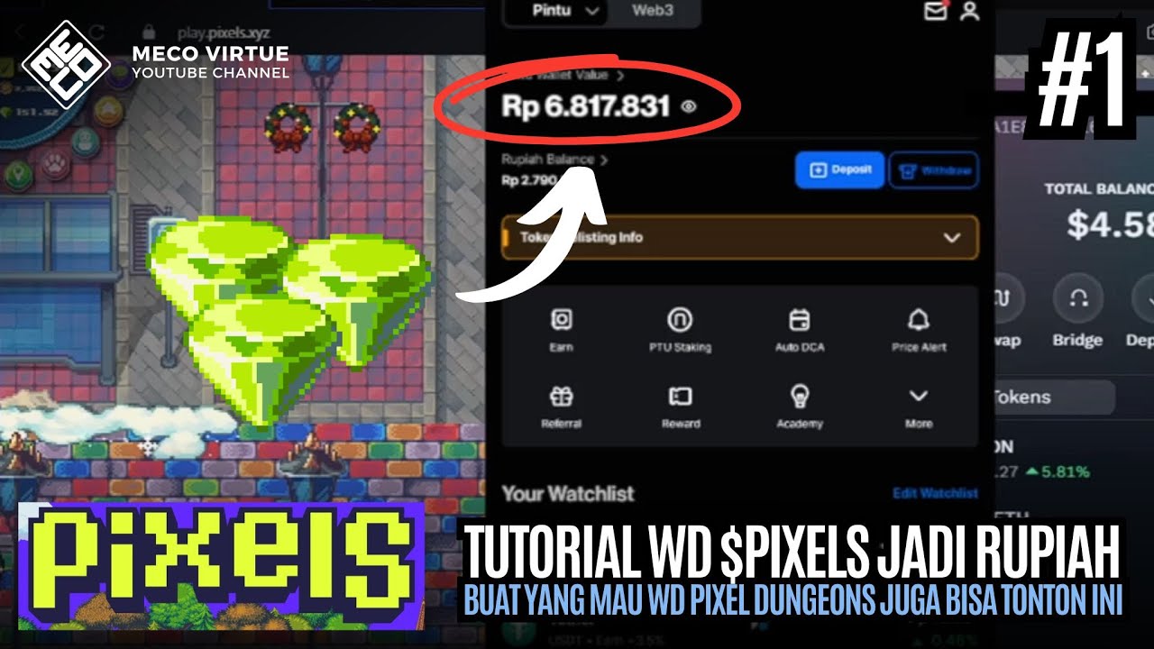 Tutorial WD Cuan Pixels Sampai Jadi Rupiah - Pixels Indonesia - Part #1 ...