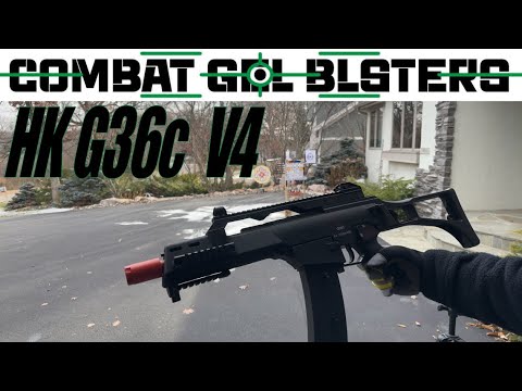 COMBAT GEL BLASTERS - HK G36c V4 (TOY!) Demo & FPS Test - Part of DEC ...