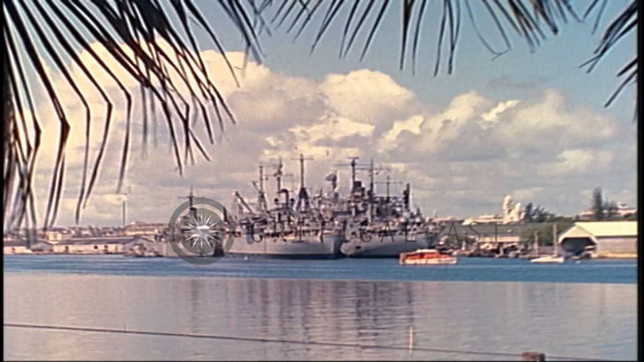 United States Marine Corps board USS Grant County at San Diego Harbor ...