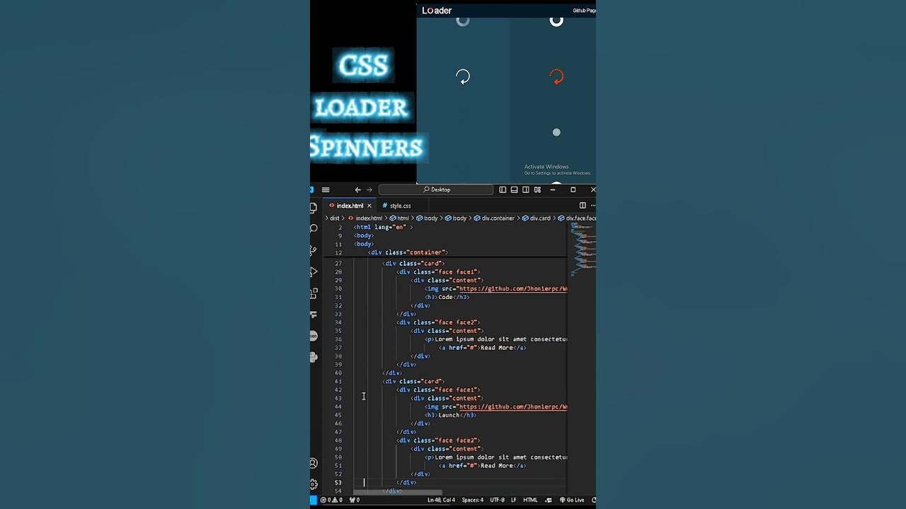 10 Creative CSS Spinners to Enhance Your Website#shorts - YouTube