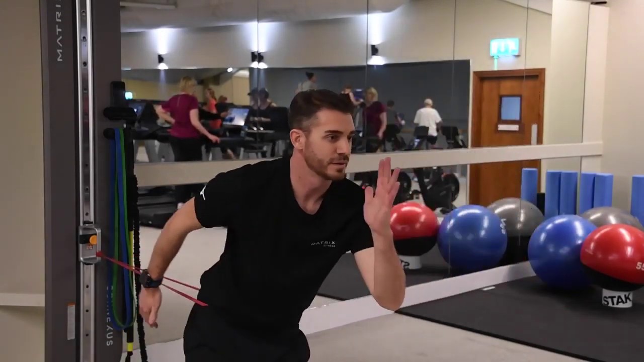 Connexus Column Workout Resistance Band Speed Skater - YouTube