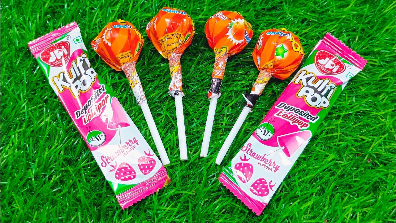 2 Piece Pink Packet Candy Lollipop Unpacking Satisfying ASMR Videos ...