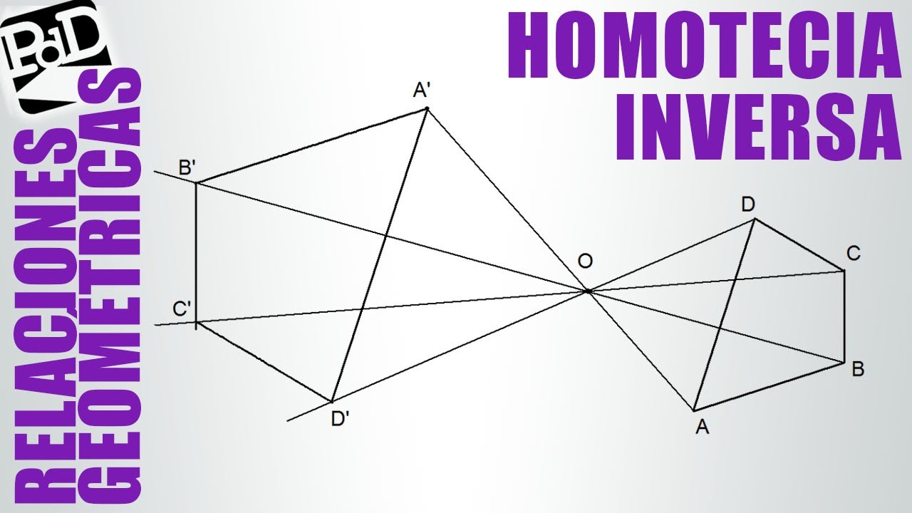Trazar homotecia inversa conociendo su centro y dos puntos homólogos ...