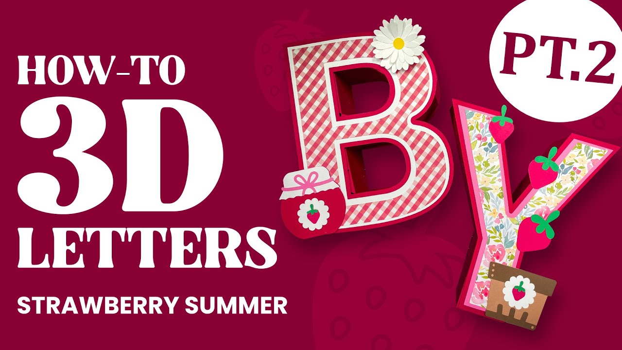 Making DIY Paper 3D Letters | Summer Paper Crafts | Beginner Friendly ...