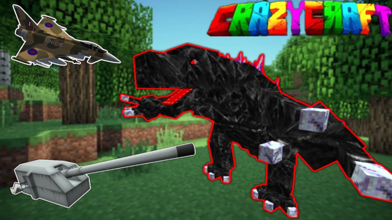WE'RE FIGHTING GODZILLA!!!! | Crazy Craft #5 - YouTube