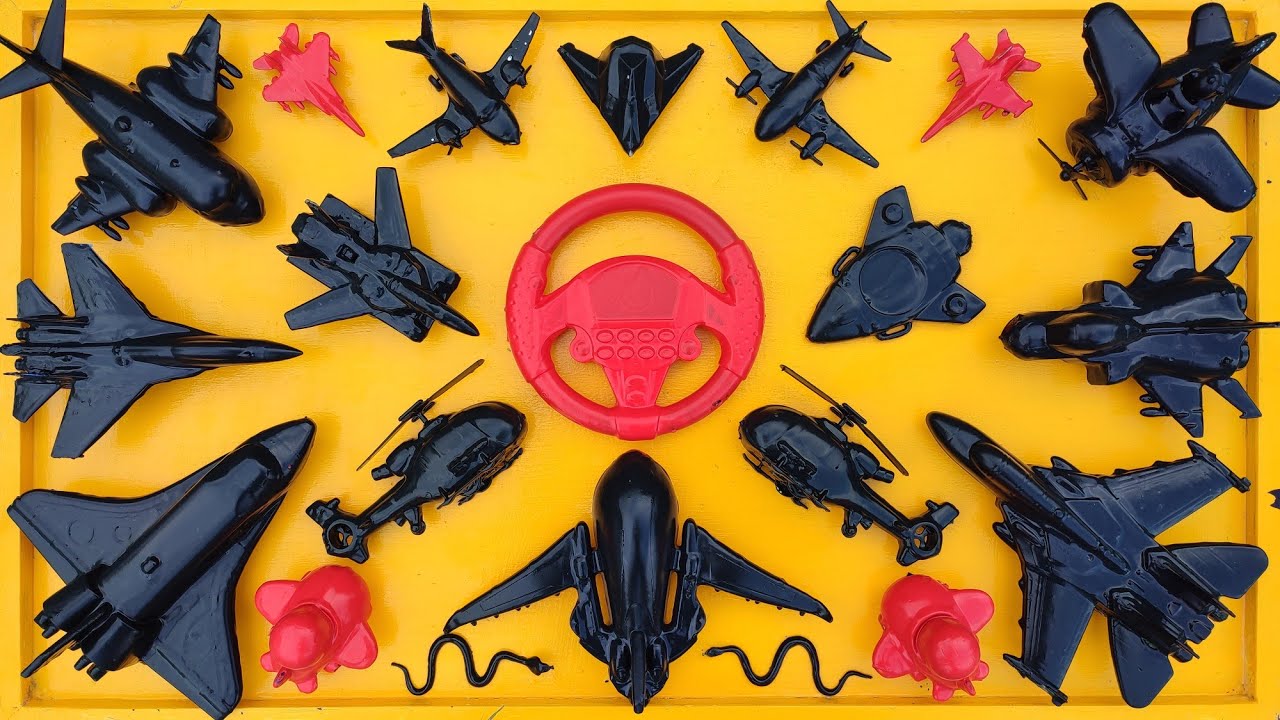Amazing⁉️Cleans airplane: Aircraft Carrier Space Shuttle Fighters ...