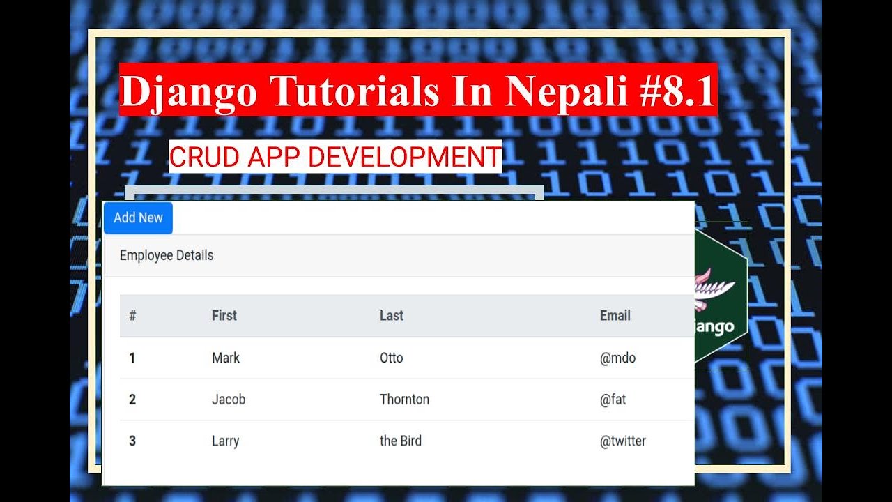 Crud Application In Django Part 1 By Dinesh Kc Complete Django Tutorials In Nepali Youtube
