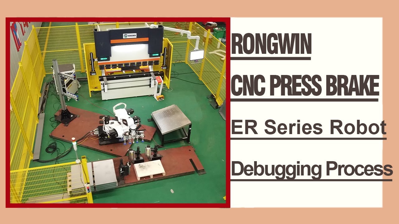 Rongwin shows you the powerful functions of cnc press brake robot arm ...