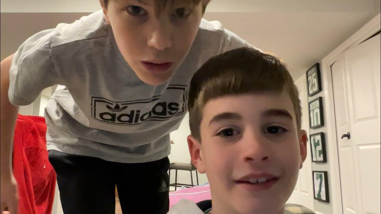 Wrestling with my cousin - YouTube