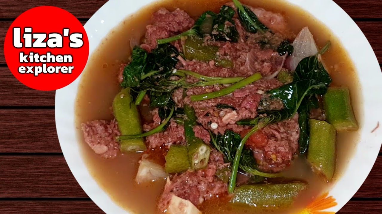 Corned Beef Sinigang Recipe - Asim Sarap - YouTube