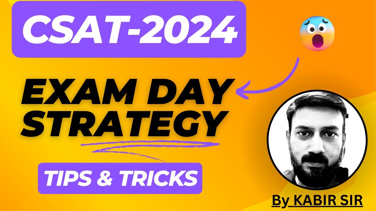 CSAT Exam Day Tips and Tricks | Upsc Prelims 2024 | Strategy | #ias # ...