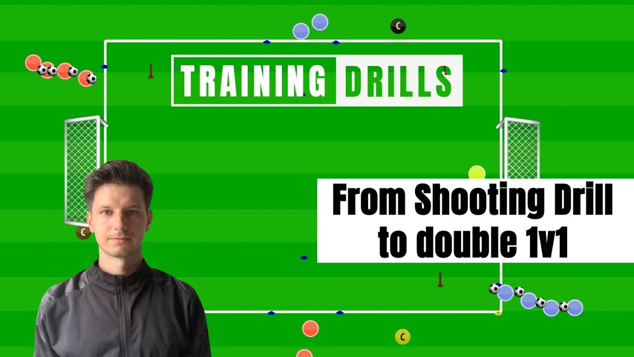From finishing to double 1v1 - Football Training Drill for your Youth ...