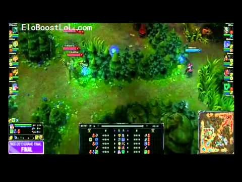 2013 WCG League of Legends OMG vs CJB game 1 Season 4 Changes - YouTube
