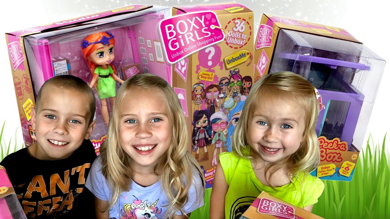 Boxy Girls Studio | UnBoxMe Surprise Box | Boxy Girls Peek a Box - YouTube