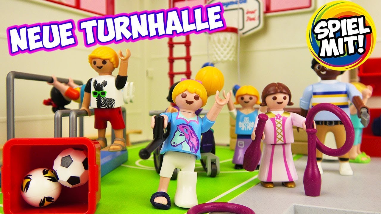 NEUE TURNHALLE FÜR HANNAH VOGELS SCHULE! Mit Kletterwand + Reck Für ...