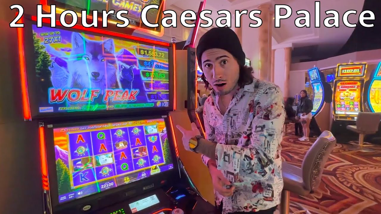 2 Hours Of Slot Play At Caesars Palace Las Vegas! - YouTube