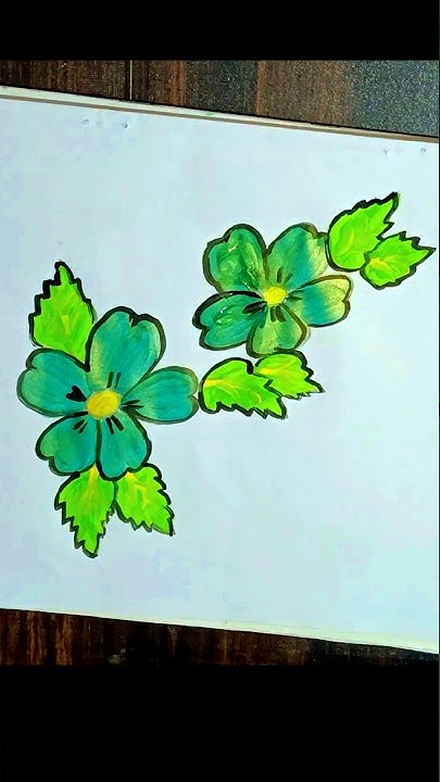 Beautiful Flower Colour Drawing Shorts Shortsvideo Flowerdrawing Flowerart Drawing