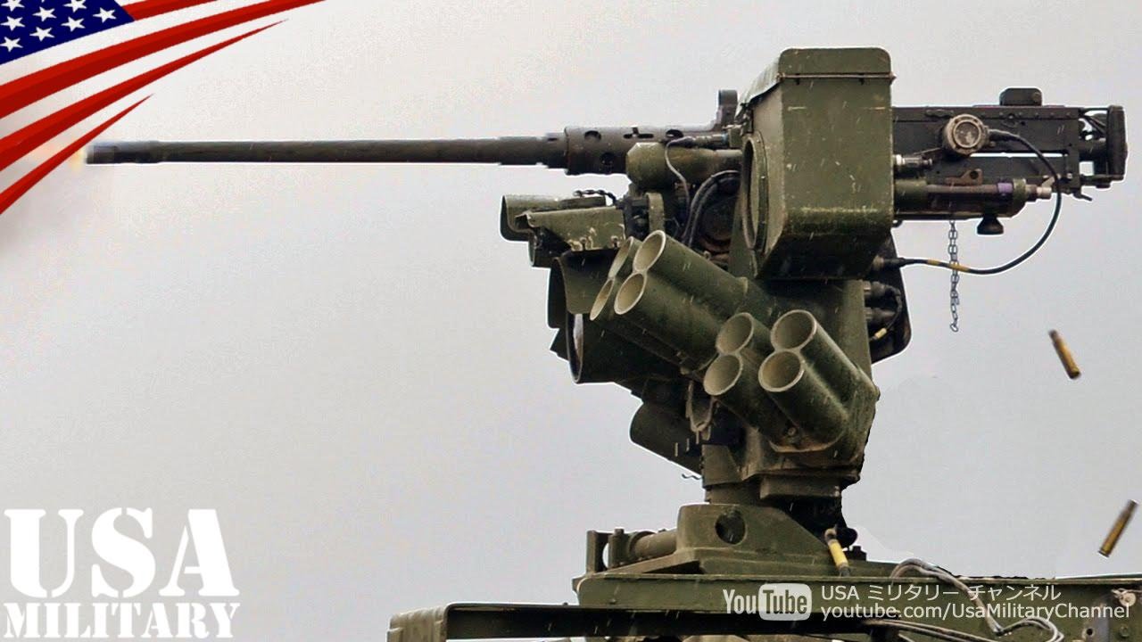 ブローニングM2重機関銃の遠隔操作射撃(RWS) ストライカー装甲車 - YouTube