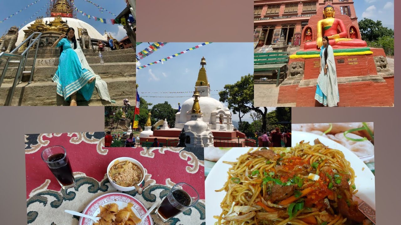 Swayambhunath ko sidhi chadhda galera ani didi pani sidhi bata ladnu ...
