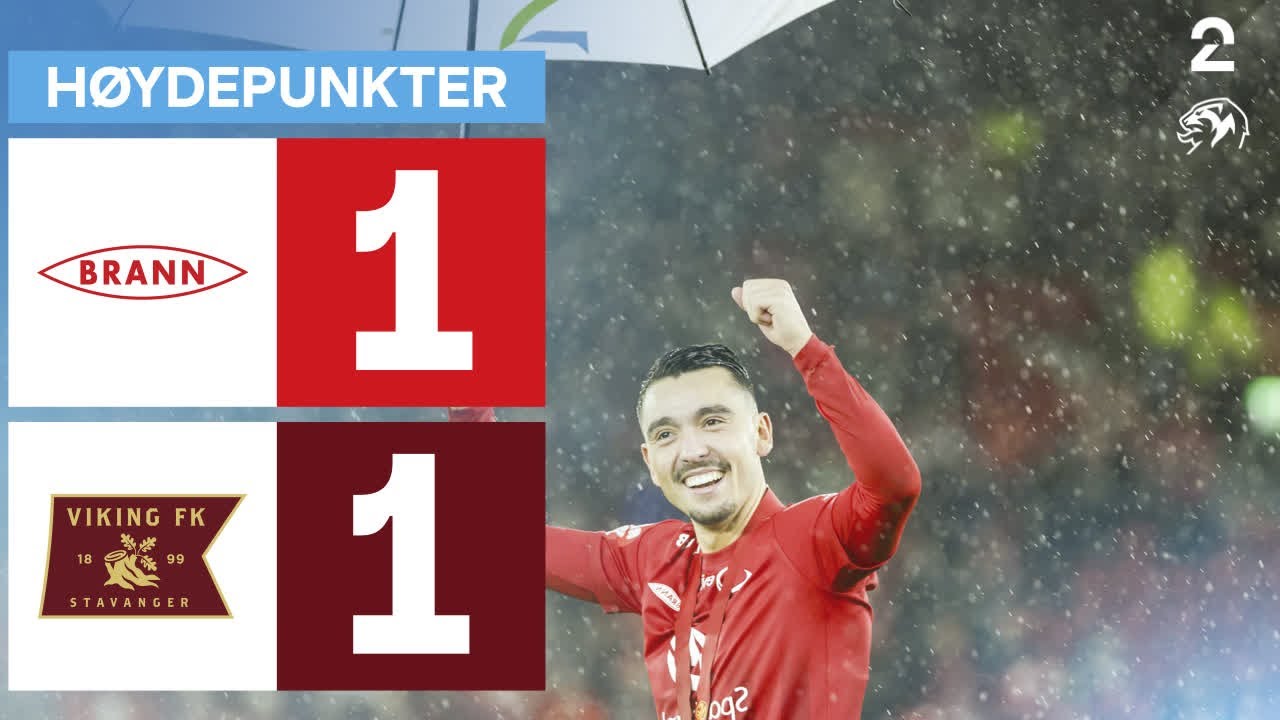 Brann 1 - 1 Viking - Høydepunkter - YouTube