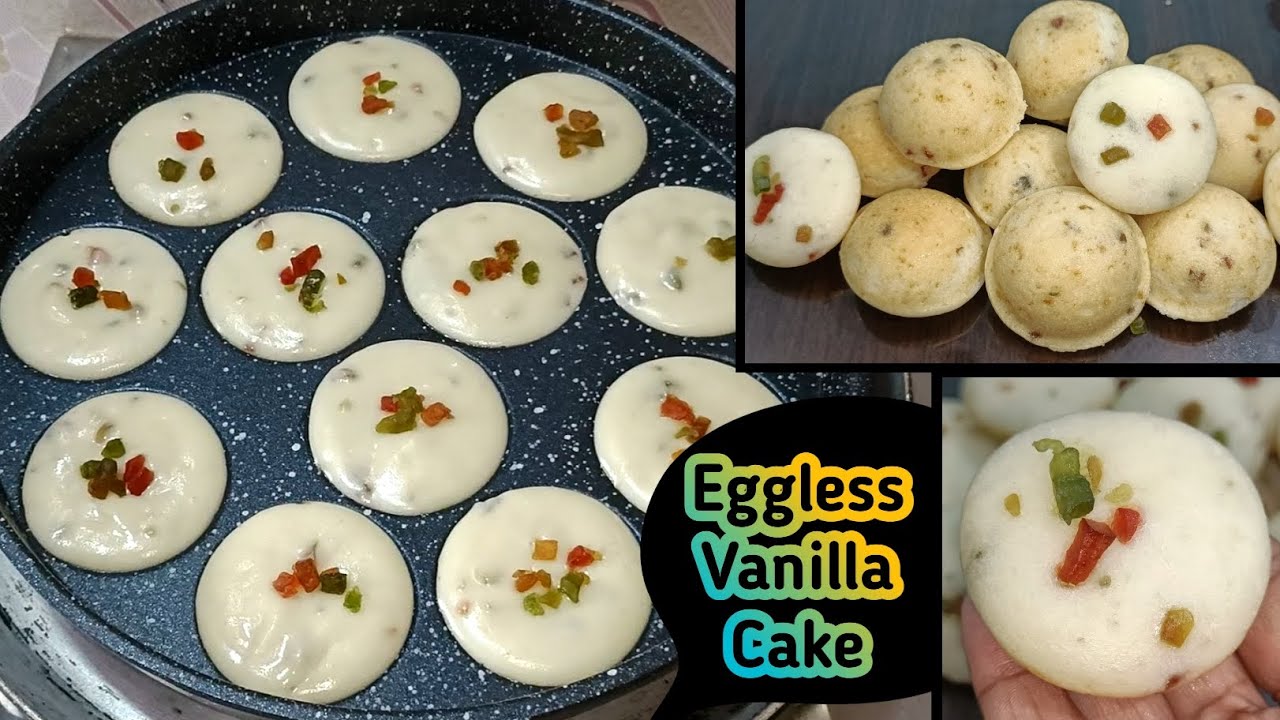 mini appam vanilla cake/eggless vanilla cake/appam mini cake /mini cake ...