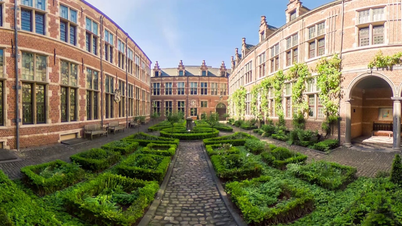 Museum Plantin-Moretus in 360° met hoorspel - de tuin - YouTube
