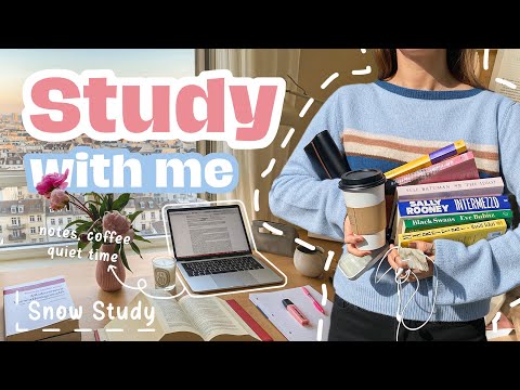 🌤️ 3-HOUR STUDY WITH ME ON A COZY MORNING | 🎹 Calm Piano, Pomodoro 50/10