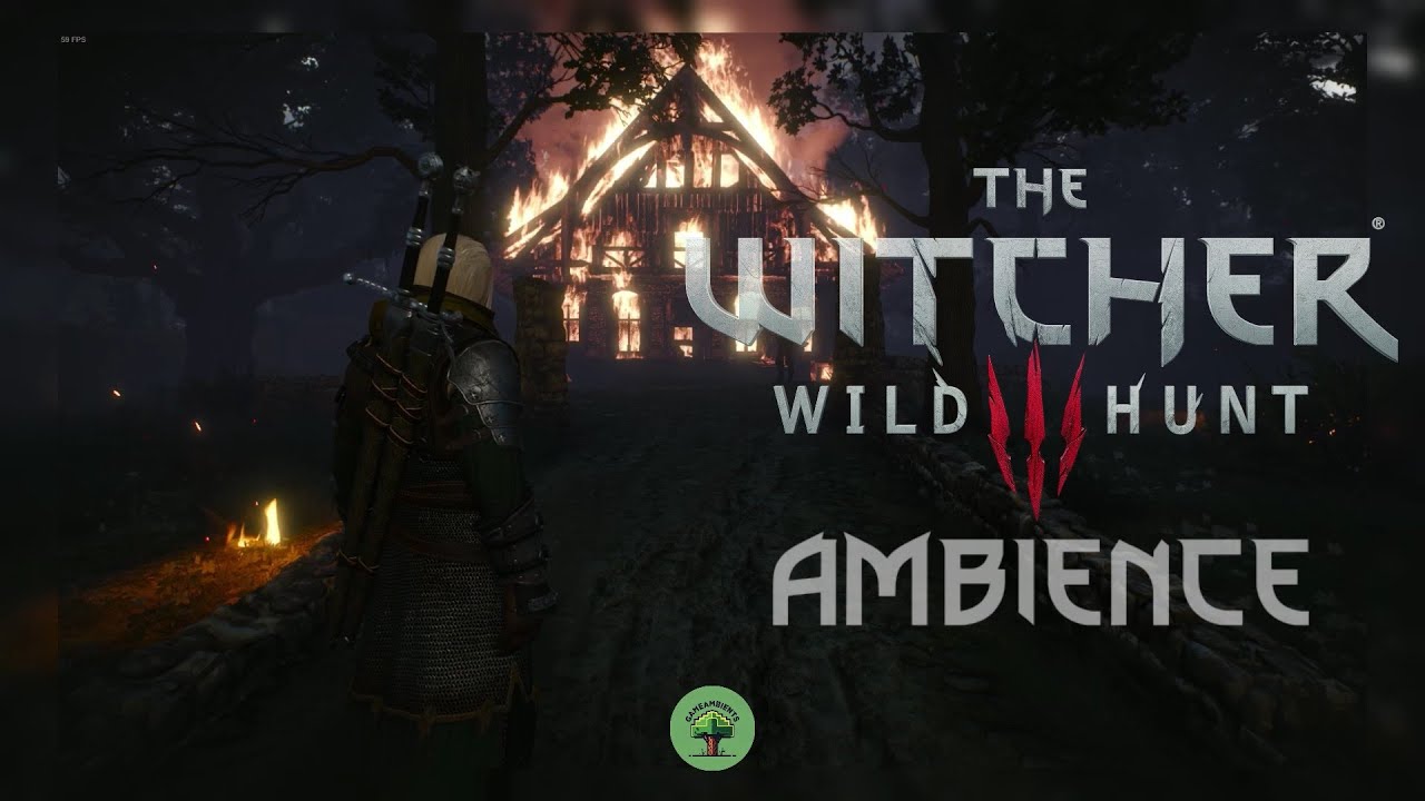 The Witcher 3 - Garin Estate Burning Ambience - 1 Hour - | 𝚂𝙻𝙴𝙴𝙿 ...