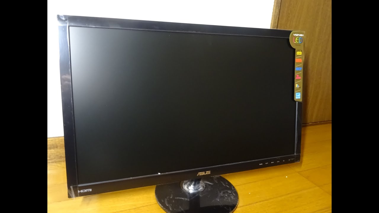 ASUS VS248H 24インチモニター 開封！ - YouTube