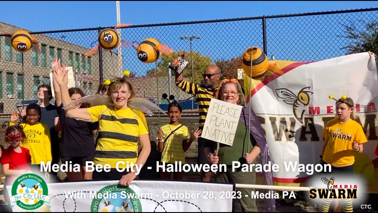 Media Bee City - Halloween Parade Wagon 2023 - YouTube