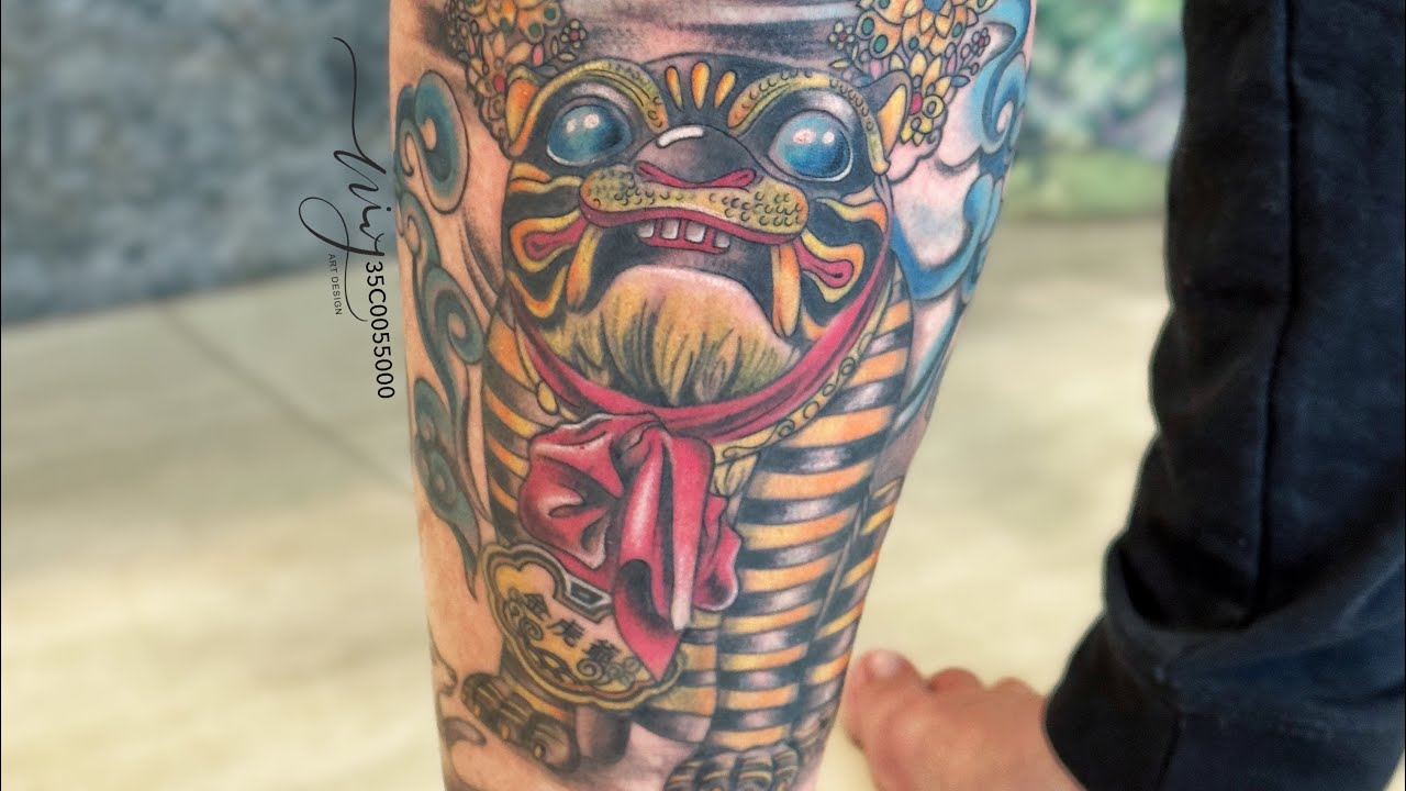 可愛金虎爺刺青《玩美宣顏Minny-house》#金虎爺刺青 - YouTube