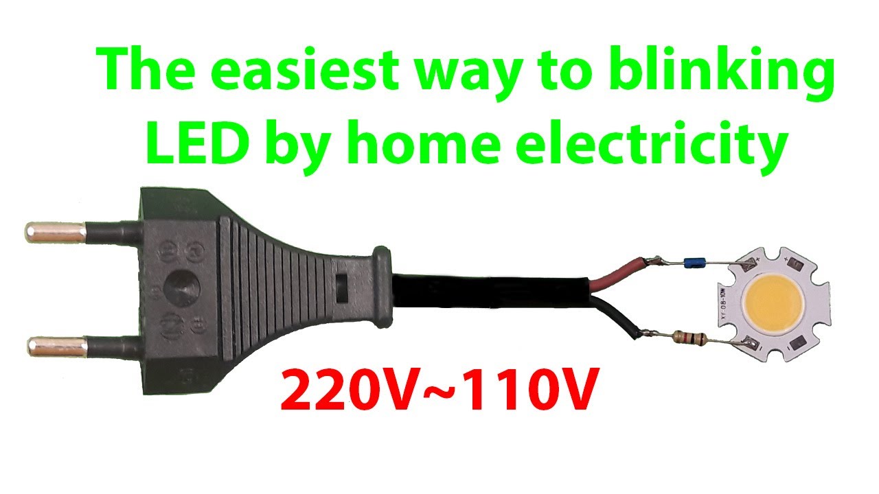 How to make 220 volt blinking led circuit | how to make 220 volt led ...