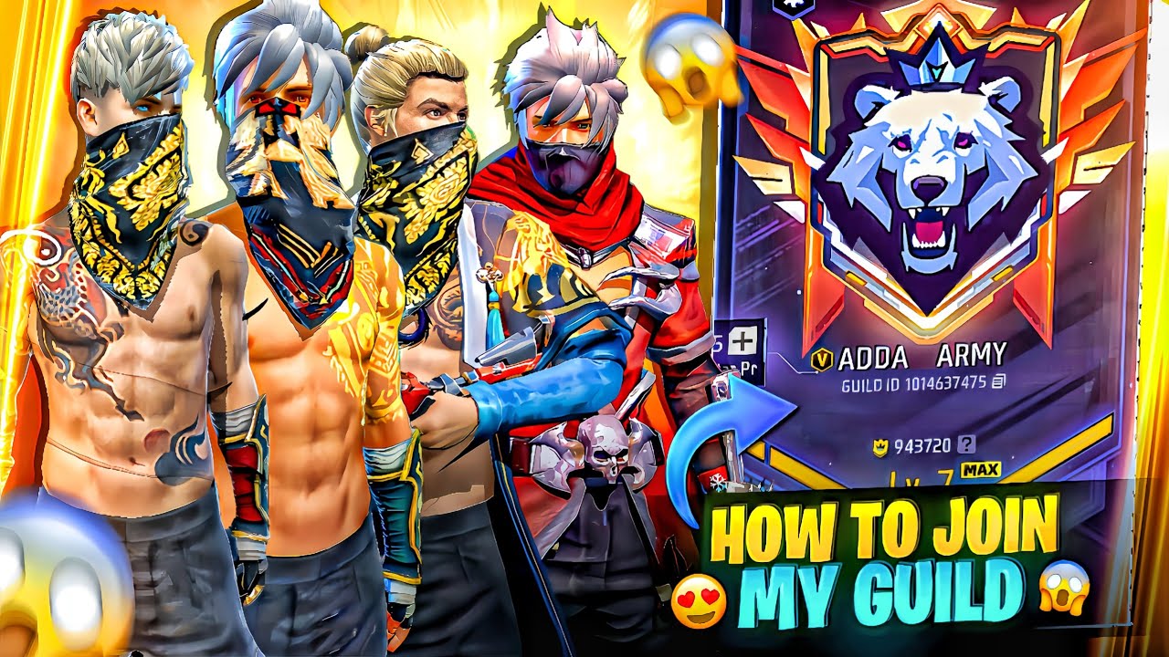 HOW TO JOIN MY GUILD 🥵 FREE FIRE GUILD JOIN 😱 FF GUILD JOIN TODAY 🔥 ...
