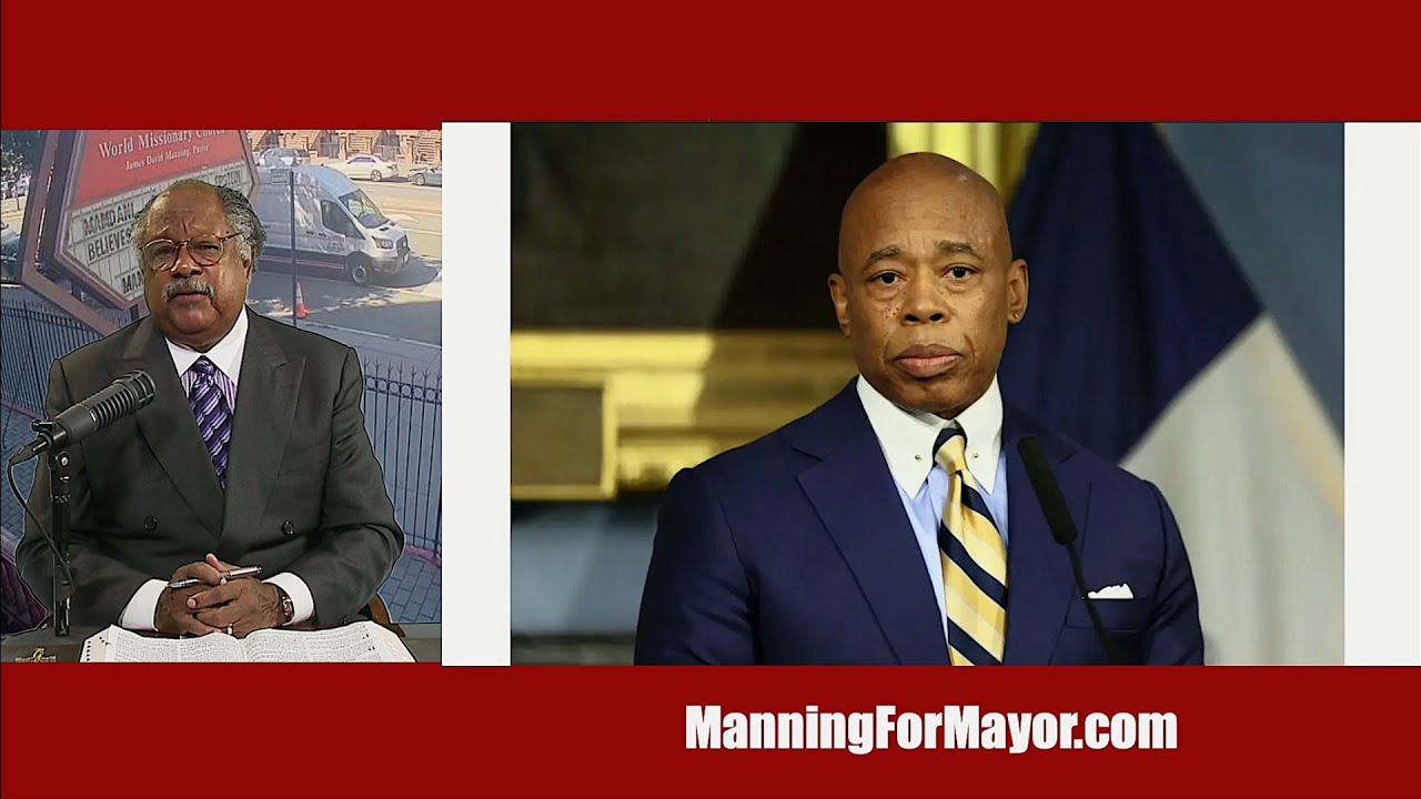 Eric Adams Love NY and Endorse Pastor Manning - YouTube