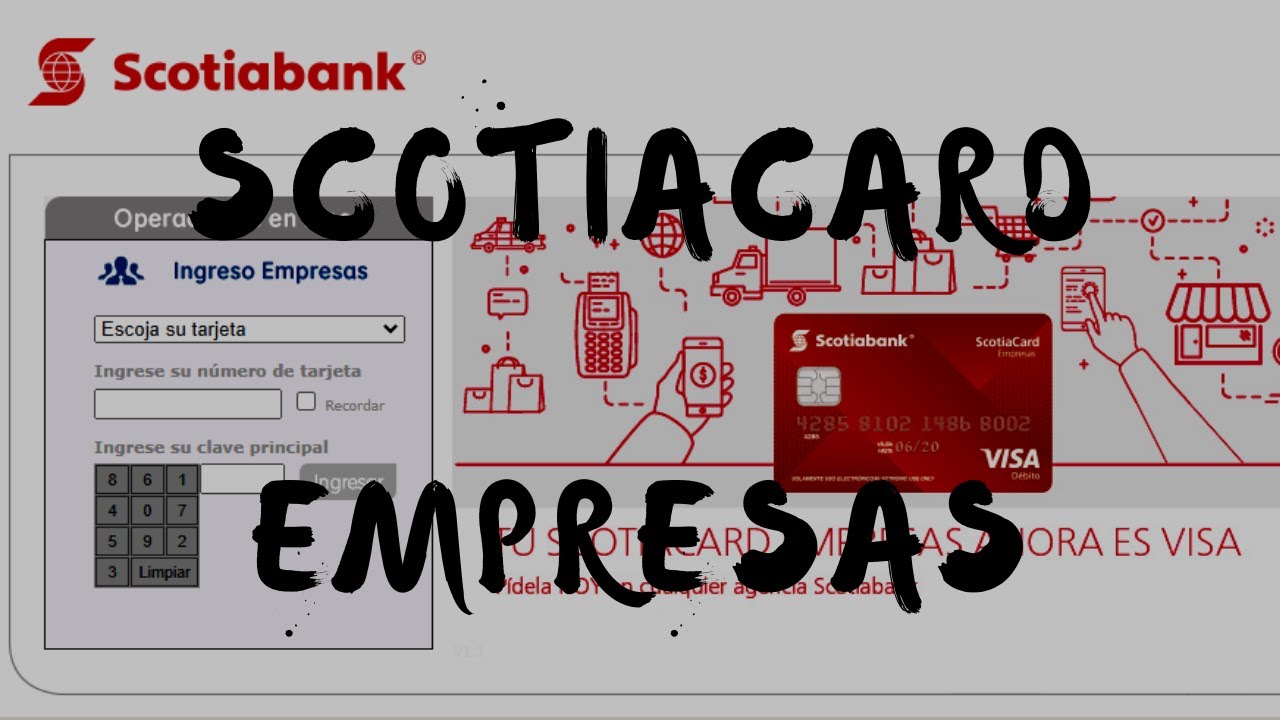 Banca por internet empresas Scotiabank - YouTube