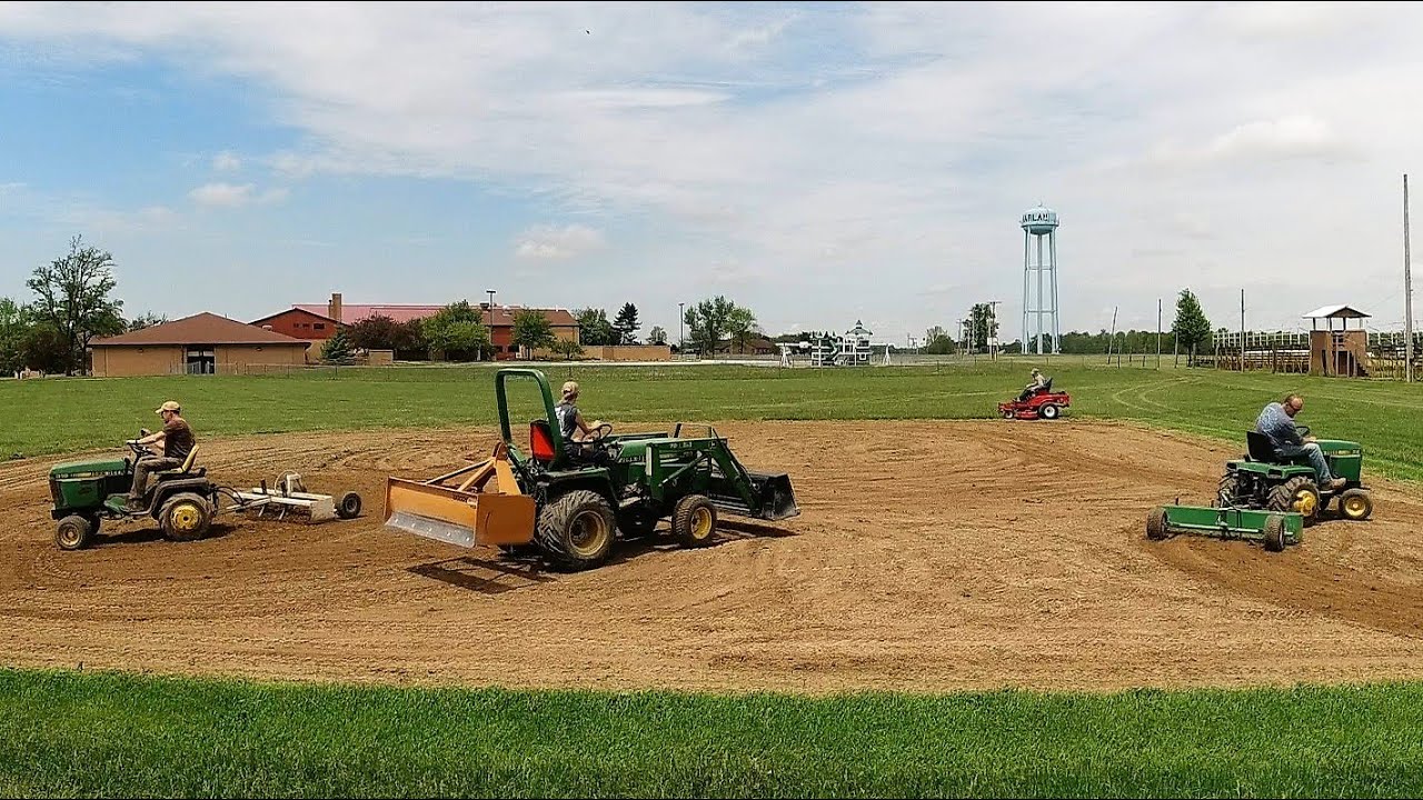 Tractor Day at the Ball Park! Garden & Compact Tractors with Pull Type ...